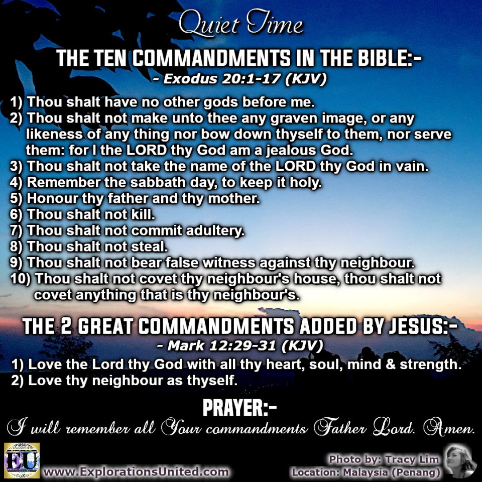 Explorations United - The Ten Commandments